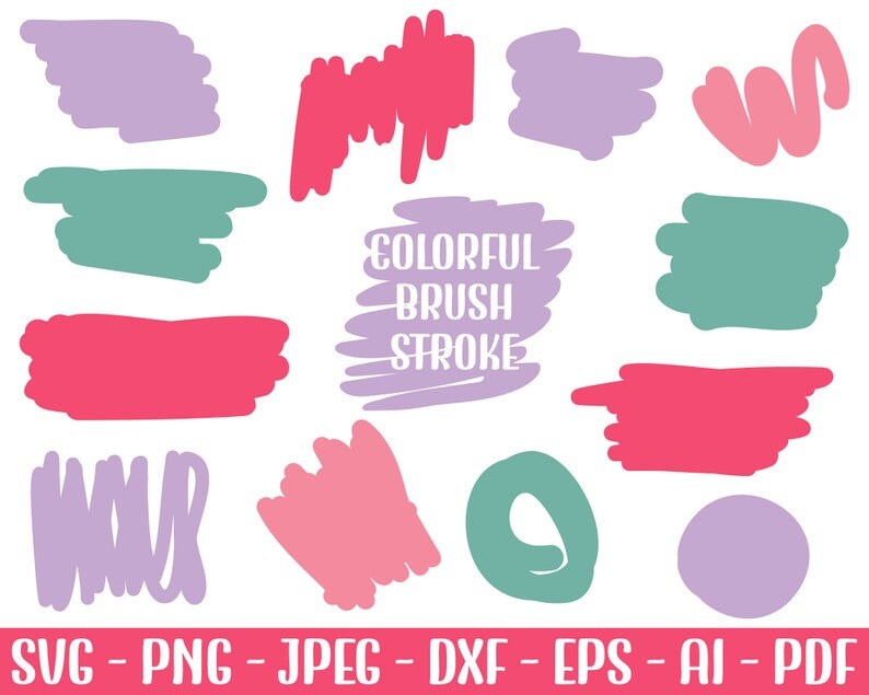 Paint Brush Stroke Svg Bundle Hand Drawn Brush Stroke Svg - Etsy