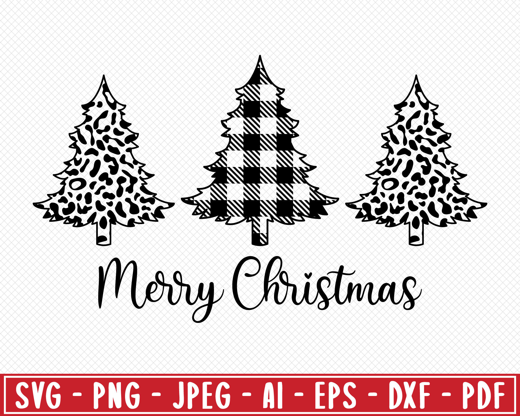 Merry Christmas Svg Christmas Tree SVG Christmas Svg - Etsy