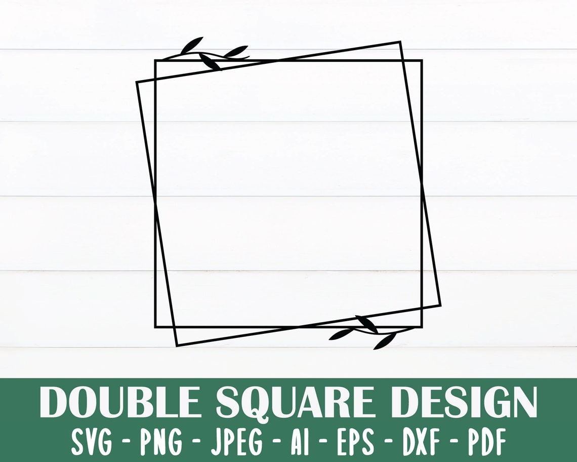 Double Square Frame Svg Double Square Svg Square Frame Svg - Etsy Canada