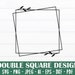 Double Square Frame Svg, Double Square Svg, Square Frame Svg, Double ...