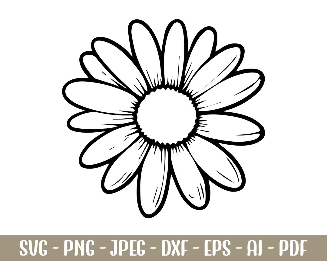 Daisy Flower Svg, Daisy Svg, Flower Svg, Sunflower Svg, Spring Daisy ...