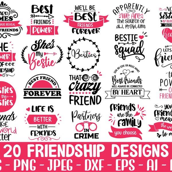 Friendship Svg - Etsy