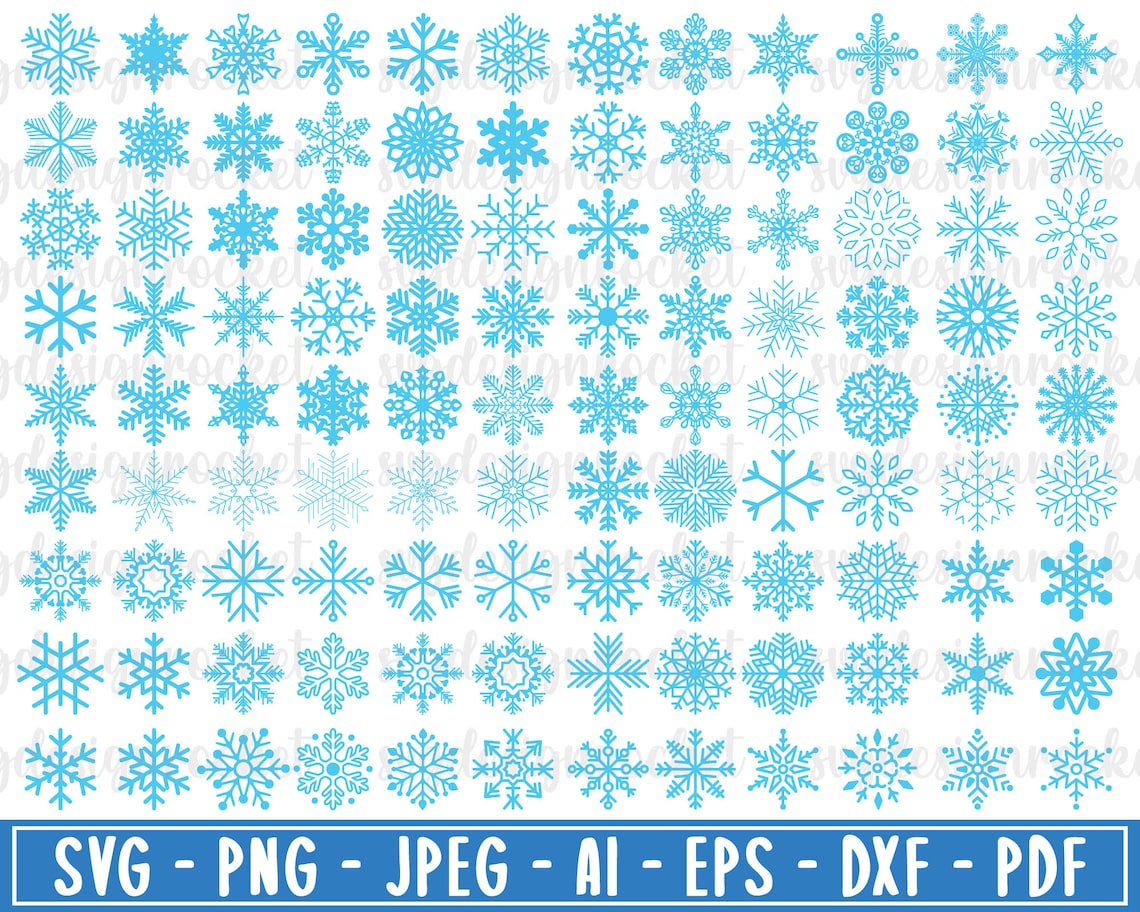 Snowflake Svg - Etsy