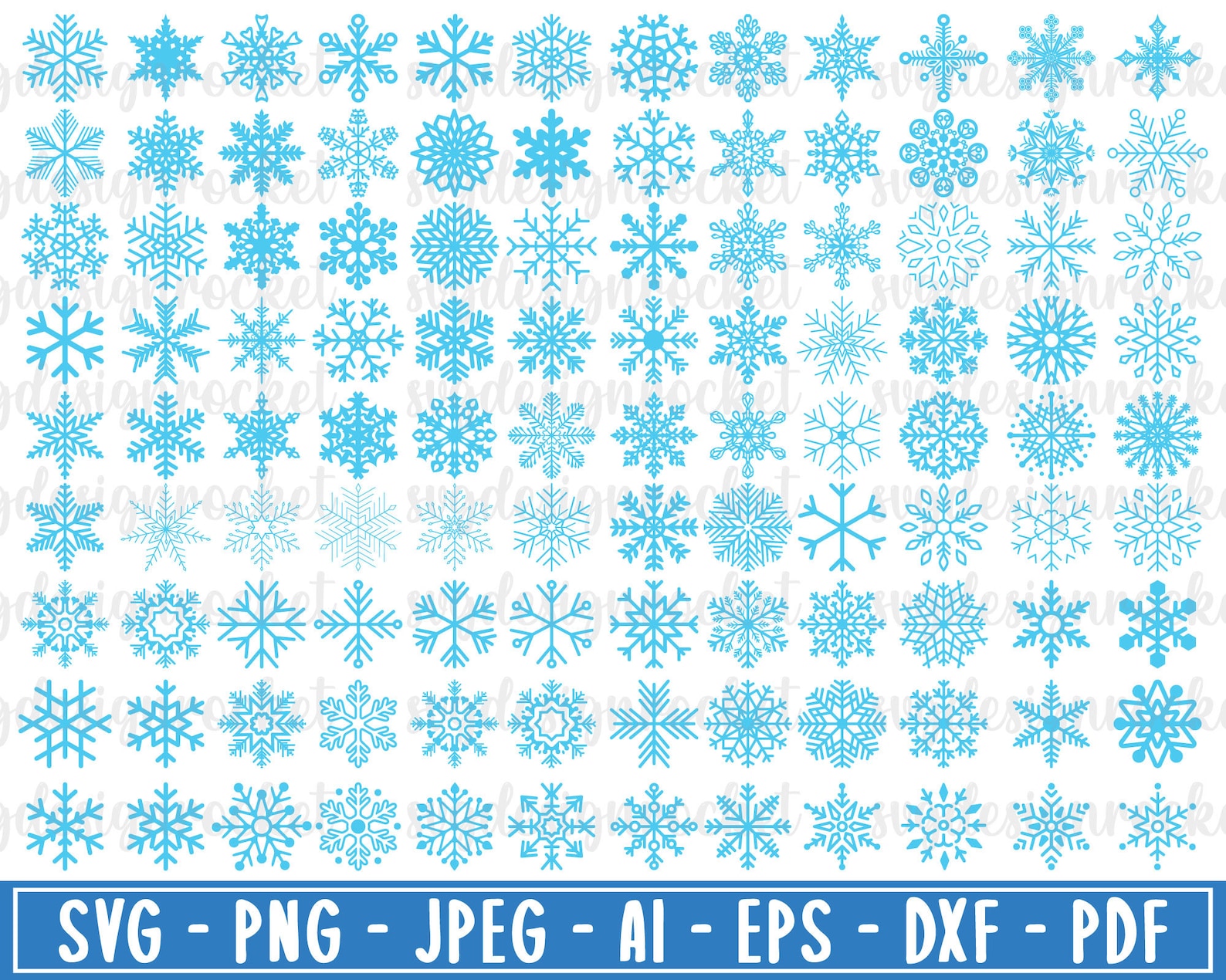 Snowflake Svg - Etsy