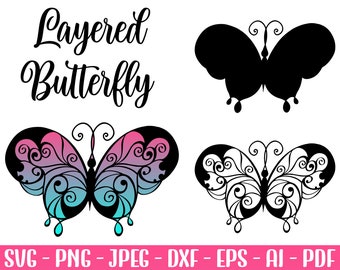 Butterfly SVG, Butterfly SVG File, Butterfly Cluster SVG, Butterfly Svg ...