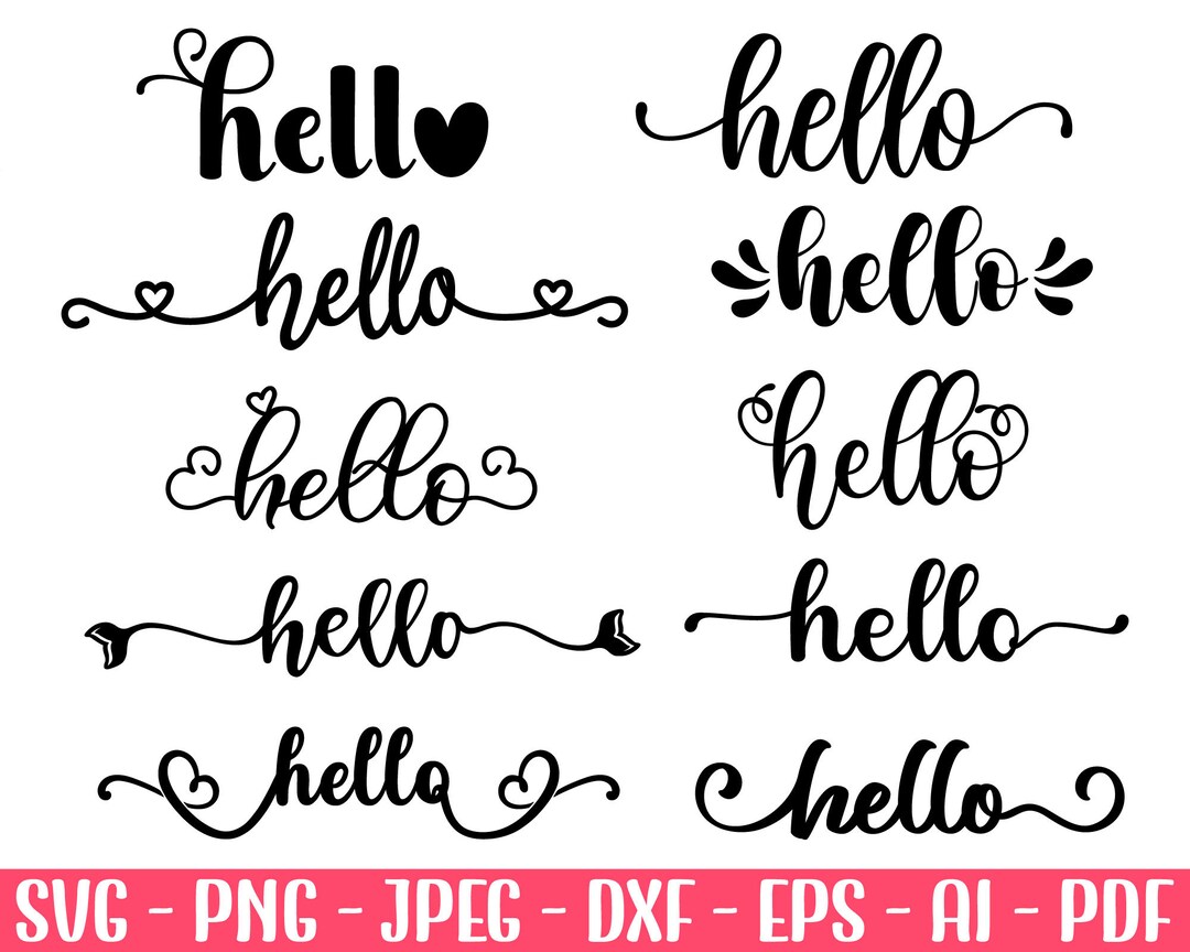 Hello Svg, Hello Sign Svg, Welcome Svg, Door Mat Svg, Door Sign Svg ...