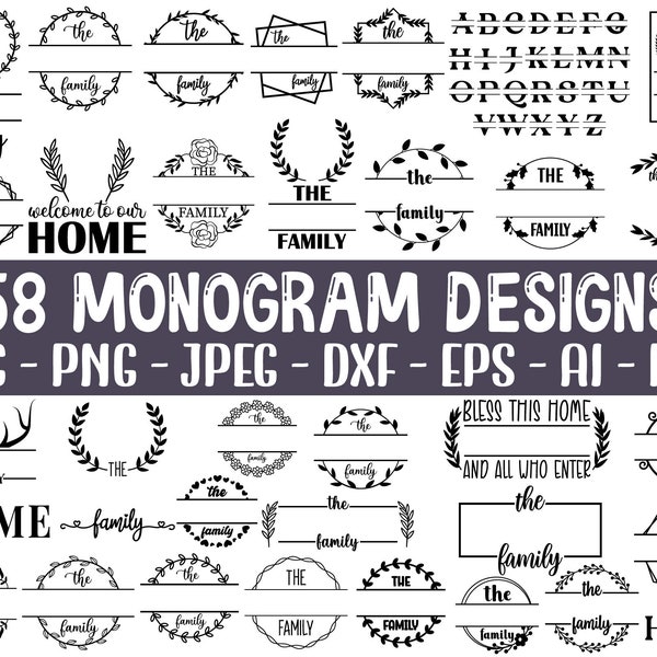 Last Name Svg - Etsy