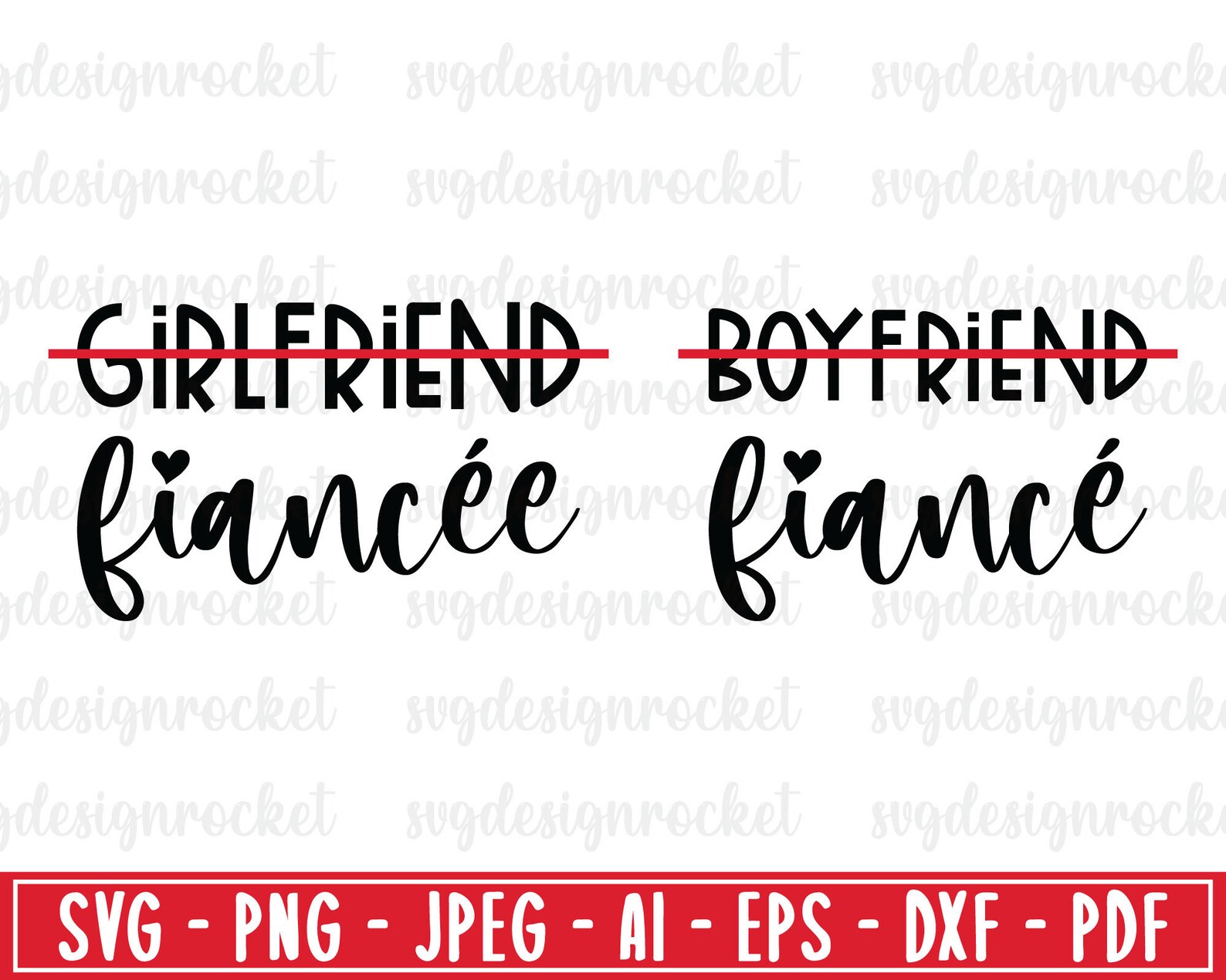 Girlfriend Fiancee Wife Svg Boyfriend Fiance Husband Svg | Etsy