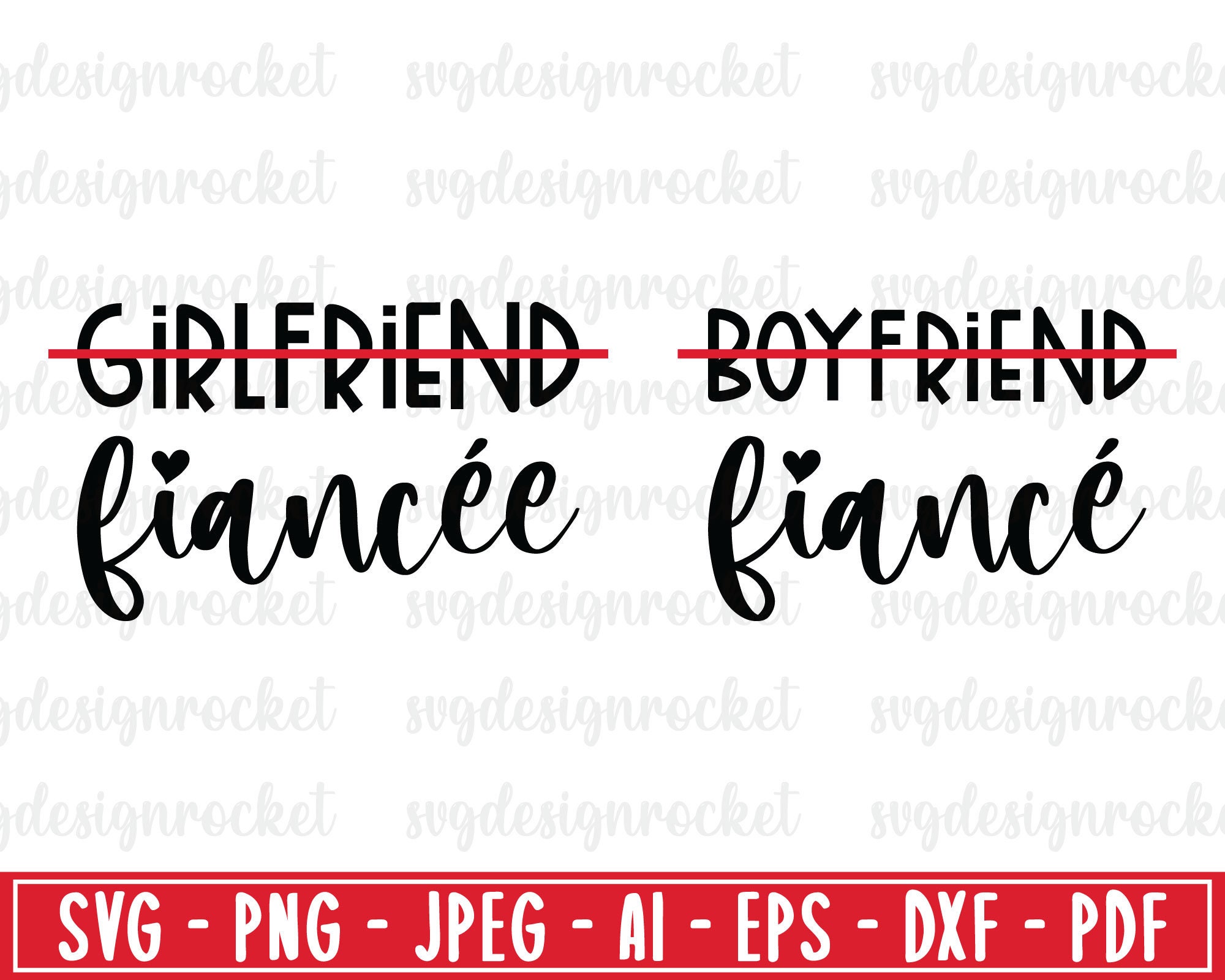 Girlfriend Fiancee Wife Svg Boyfriend Fiance Husband Svg - Etsy