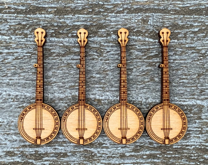 NICE 1:12 Scale Dollhouse Miniature Realistic Banjo Musical Instrument ...