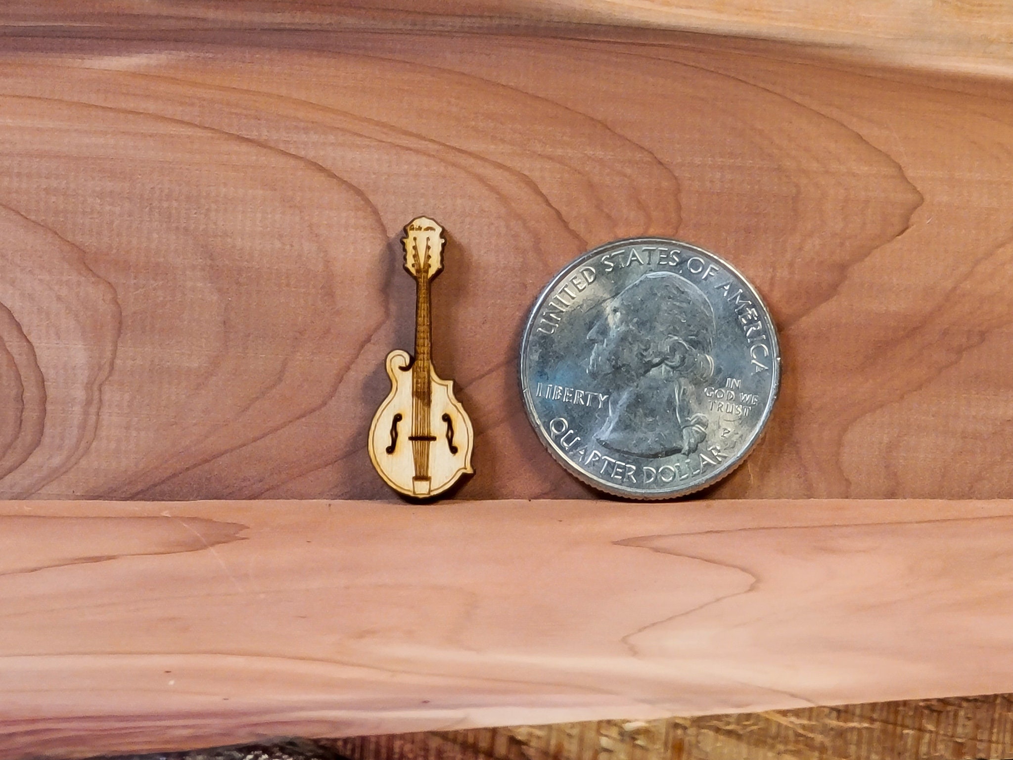 Miniature Wooden Bluegrass Country Musical Instrument Set of 4 Mandolin ...