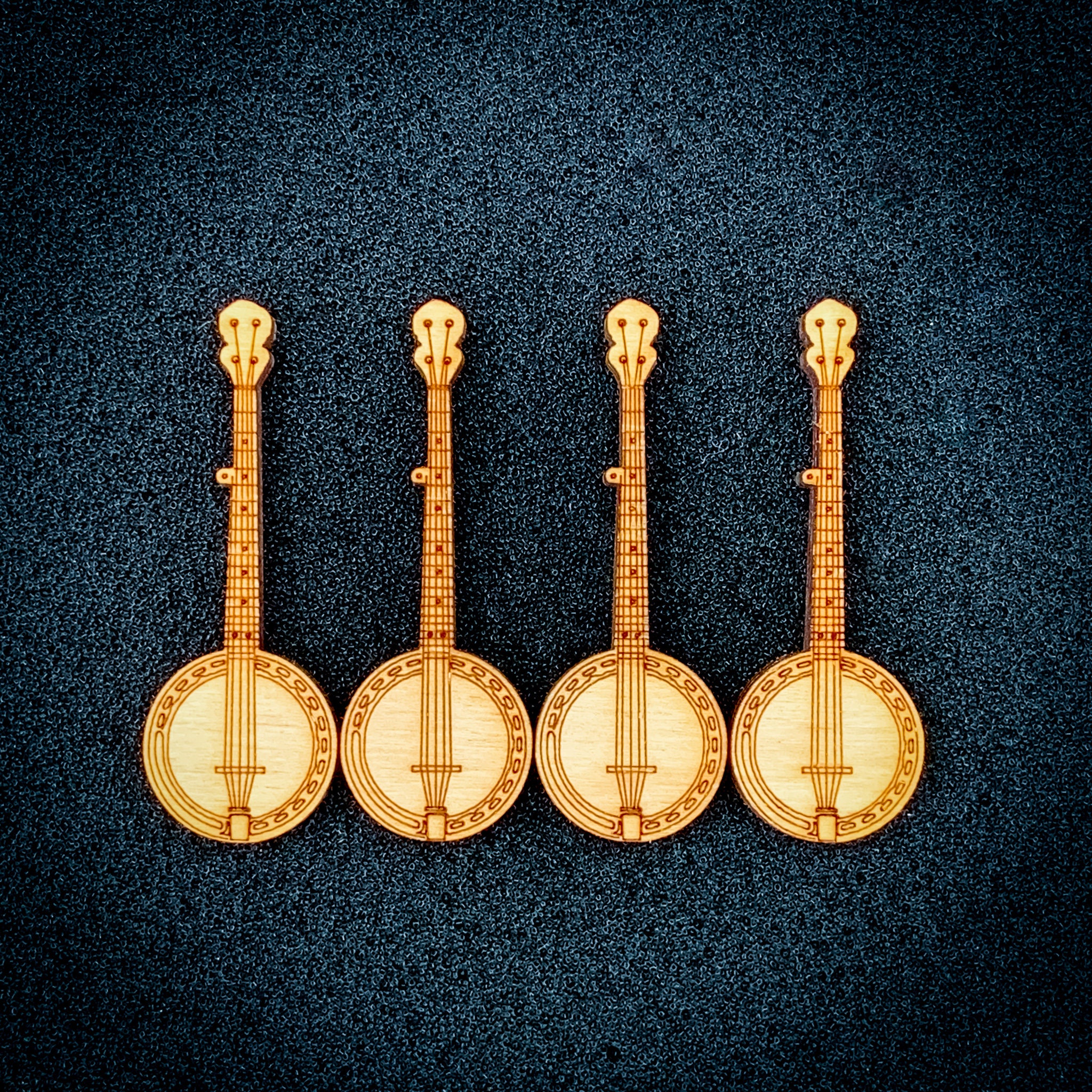 Miniature Wooden Bluegrass Country Musical Instrument Set of 4 - Etsy