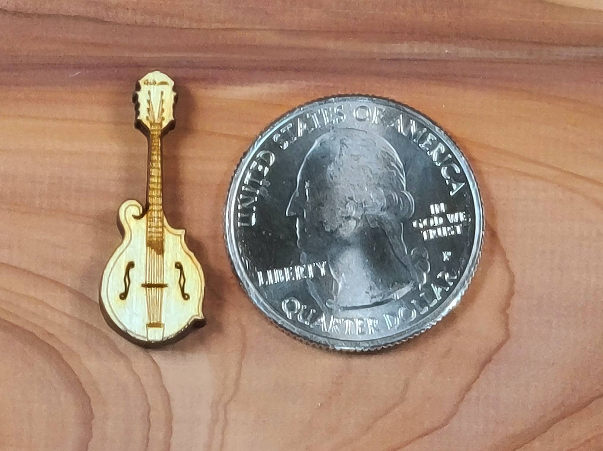 Miniature Wooden Bluegrass Country Musical Instrument Set Banjo, Guitar ...