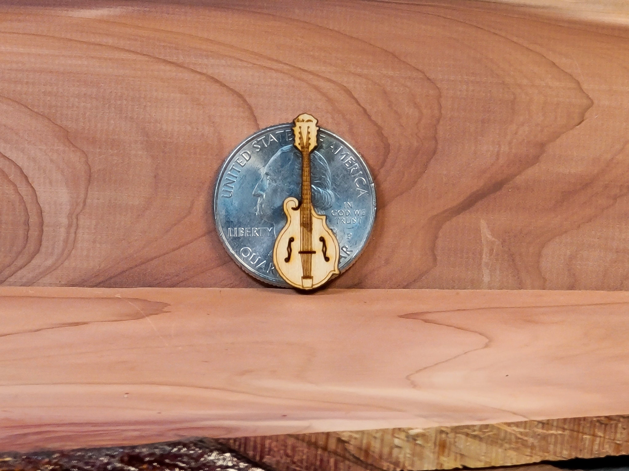 Miniature Wooden Bluegrass Country Musical Instrument Set of 4 Mandolin ...