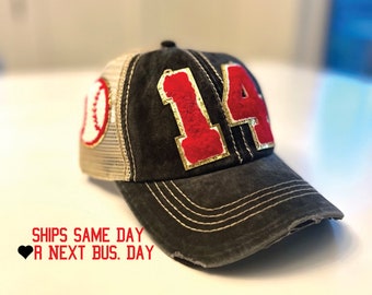 Baseball Mom Patch Hat - Etsy