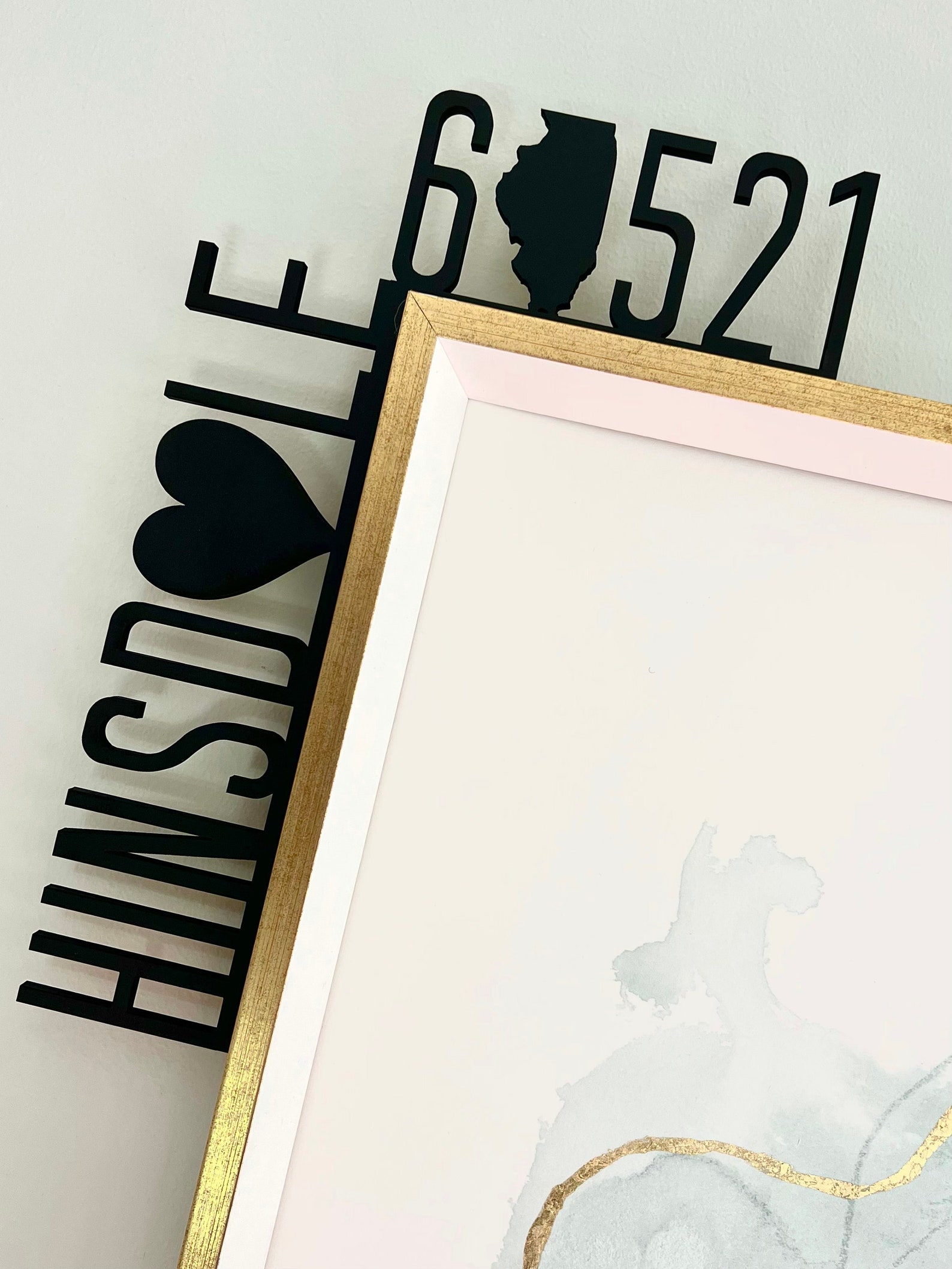 Zip Code Sign Door Corner Zip Code Gift State Sign Modern - Etsy