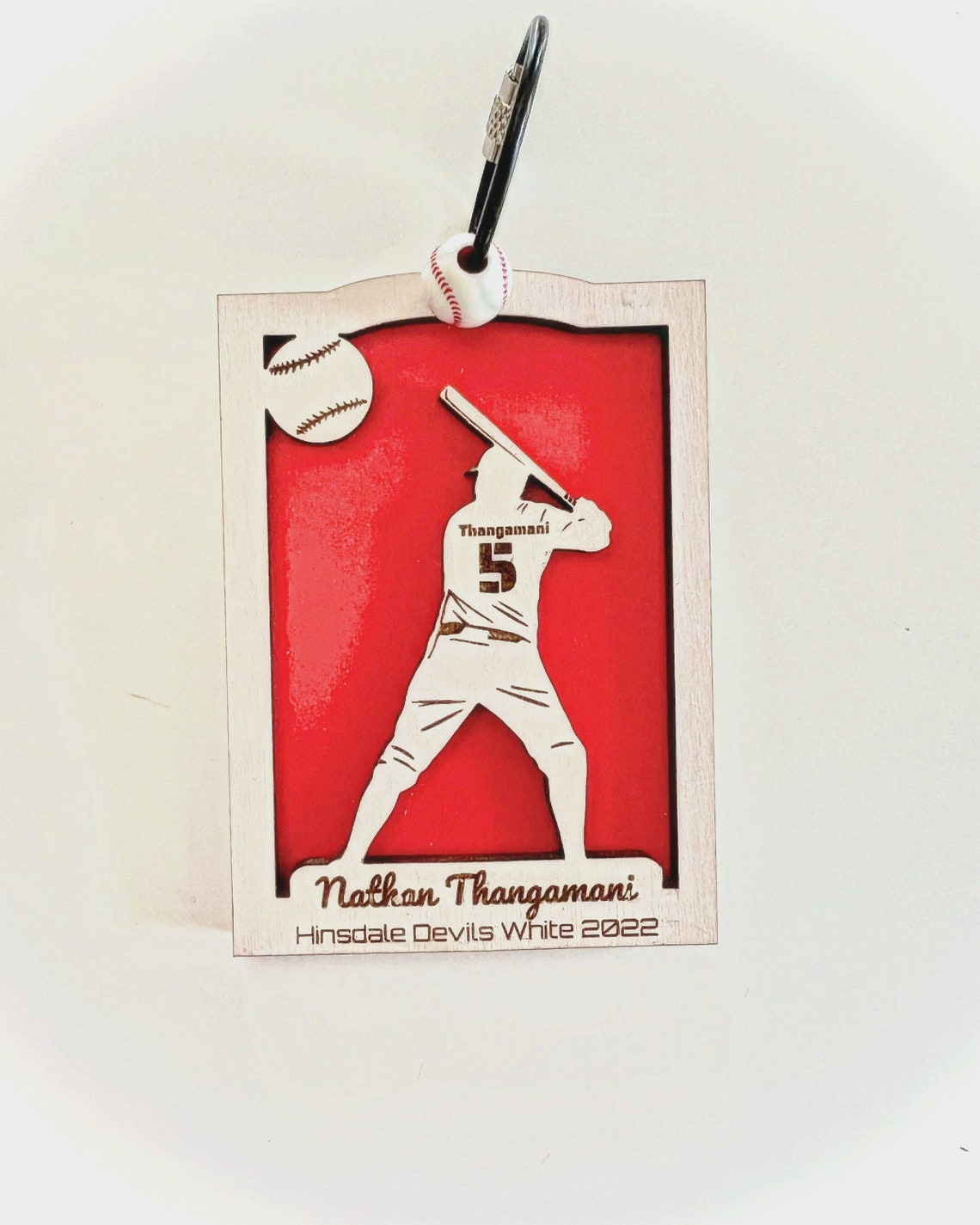 Custom Baseball Card Keychain Personalized Baseball Card | Etsy