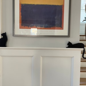 Black Cat Decor, Cat Door Corner Sign, Kitty Cat Door Corner, Cat Gift ...