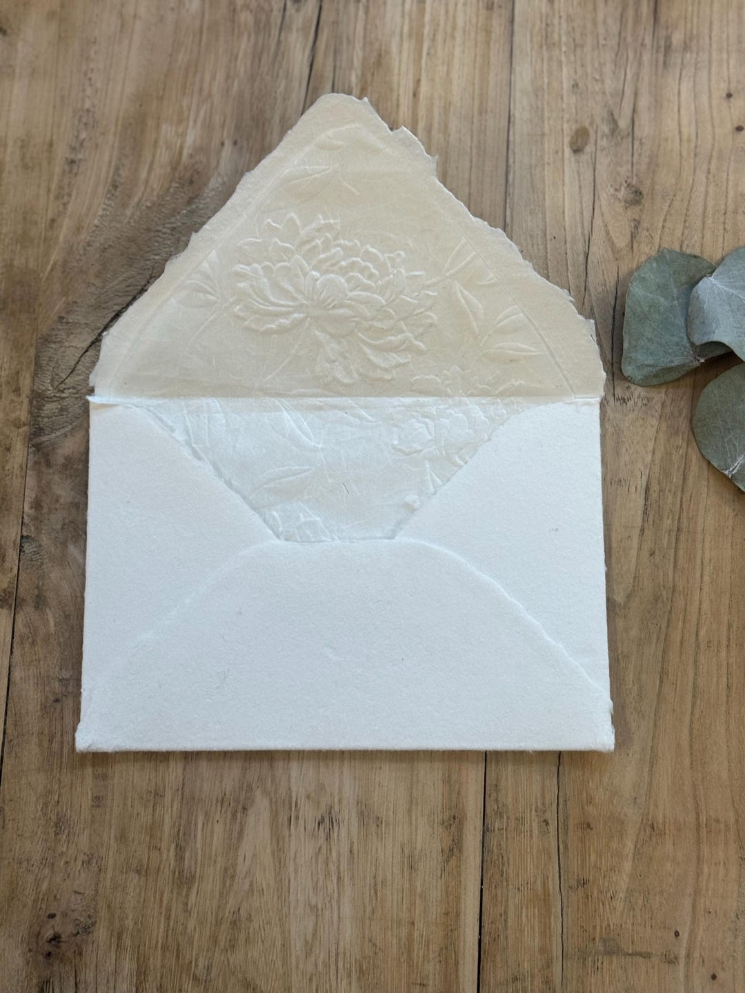 White Envelope Envelope With Embossed Lining Pointed Flap Envelopes ...