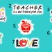 Cute Teacher Sticker, Teacher Sticker, SPED Sticker, Educator, Custom ...