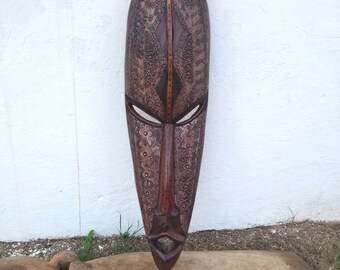 Large African Mask - Etsy