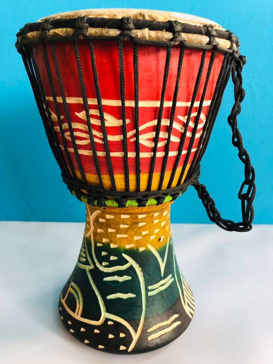 Djembe Drum African Instrument African Wooden Drum Ghana | Etsy