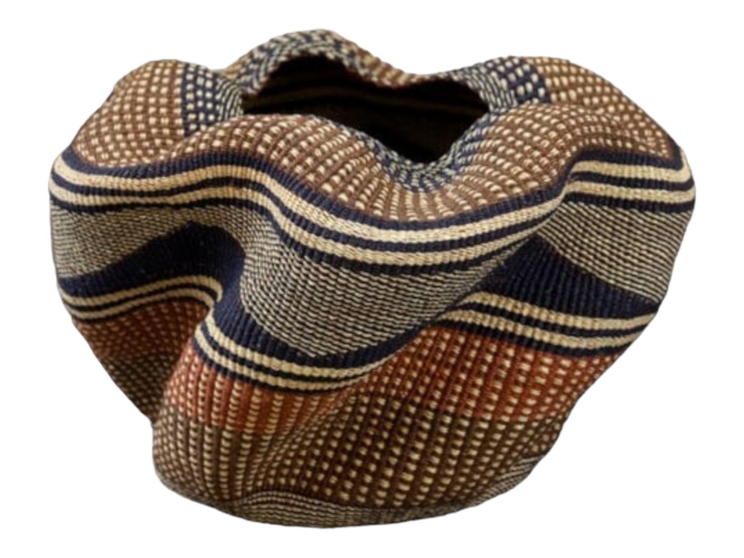 Handwoven Large African Basket,wicker Pot Basket, Ghana Basket for ...