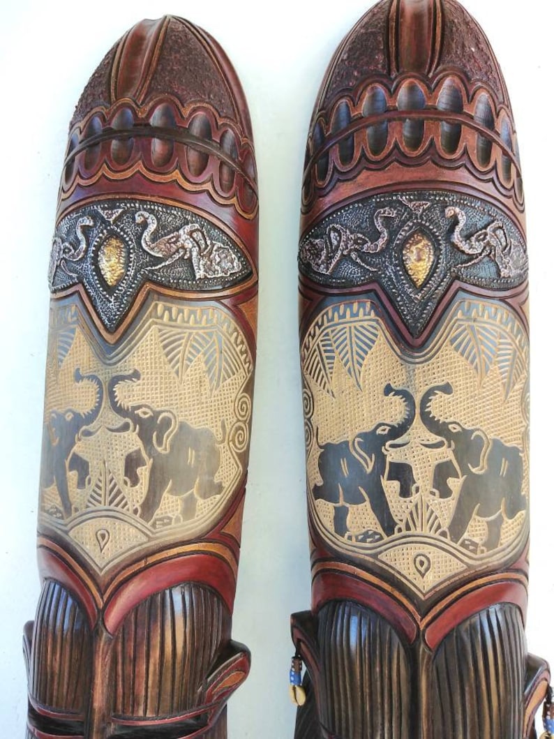 African Masks for Wall Large Pair of Fulani Mask Wall - Etsy