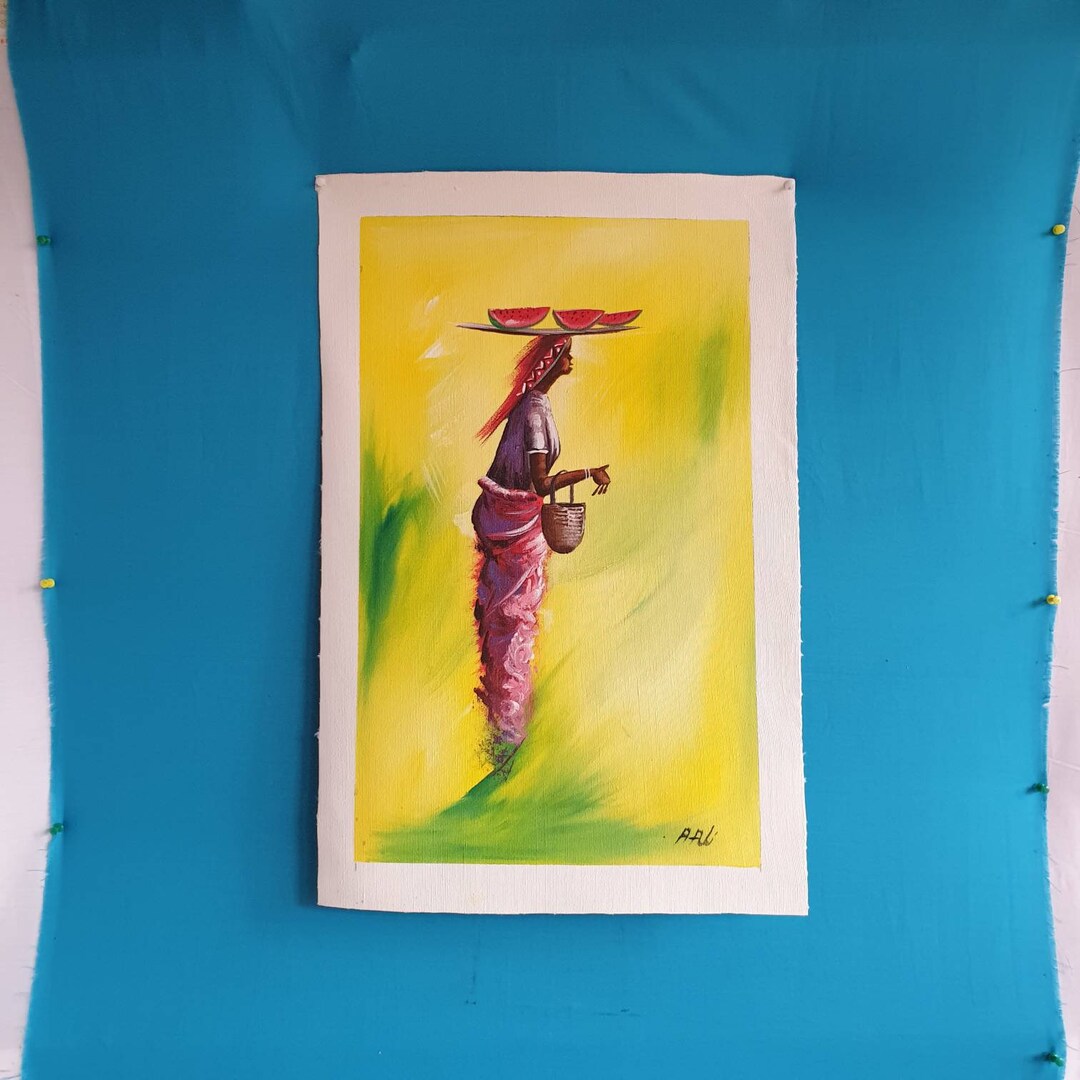 Ghana Artwork Painting, Painting for Home Decor, Acrylic Wall Art ...