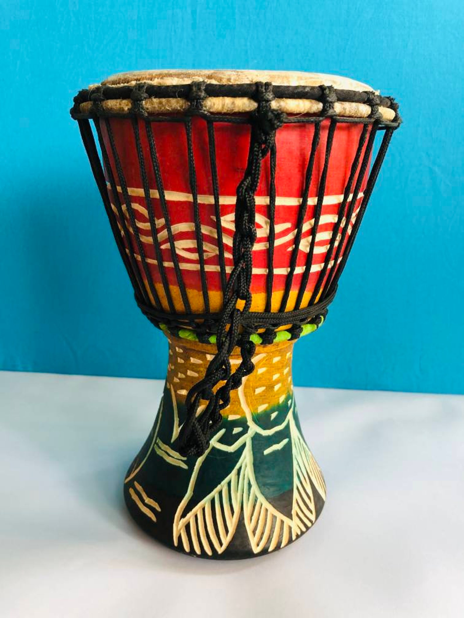 Djembe Drum African Instrument African Wooden Drum Ghana | Etsy