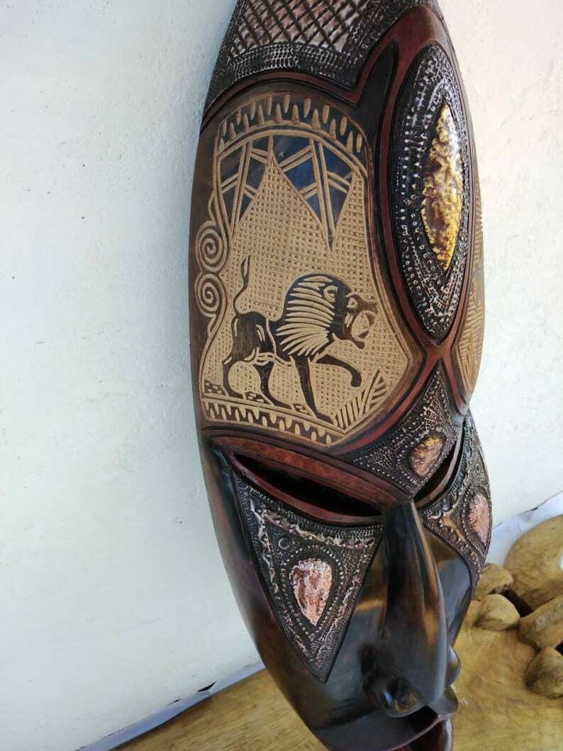 African Mask for Wall Decor Large Dan Mask Ghana Wood Mask - Etsy