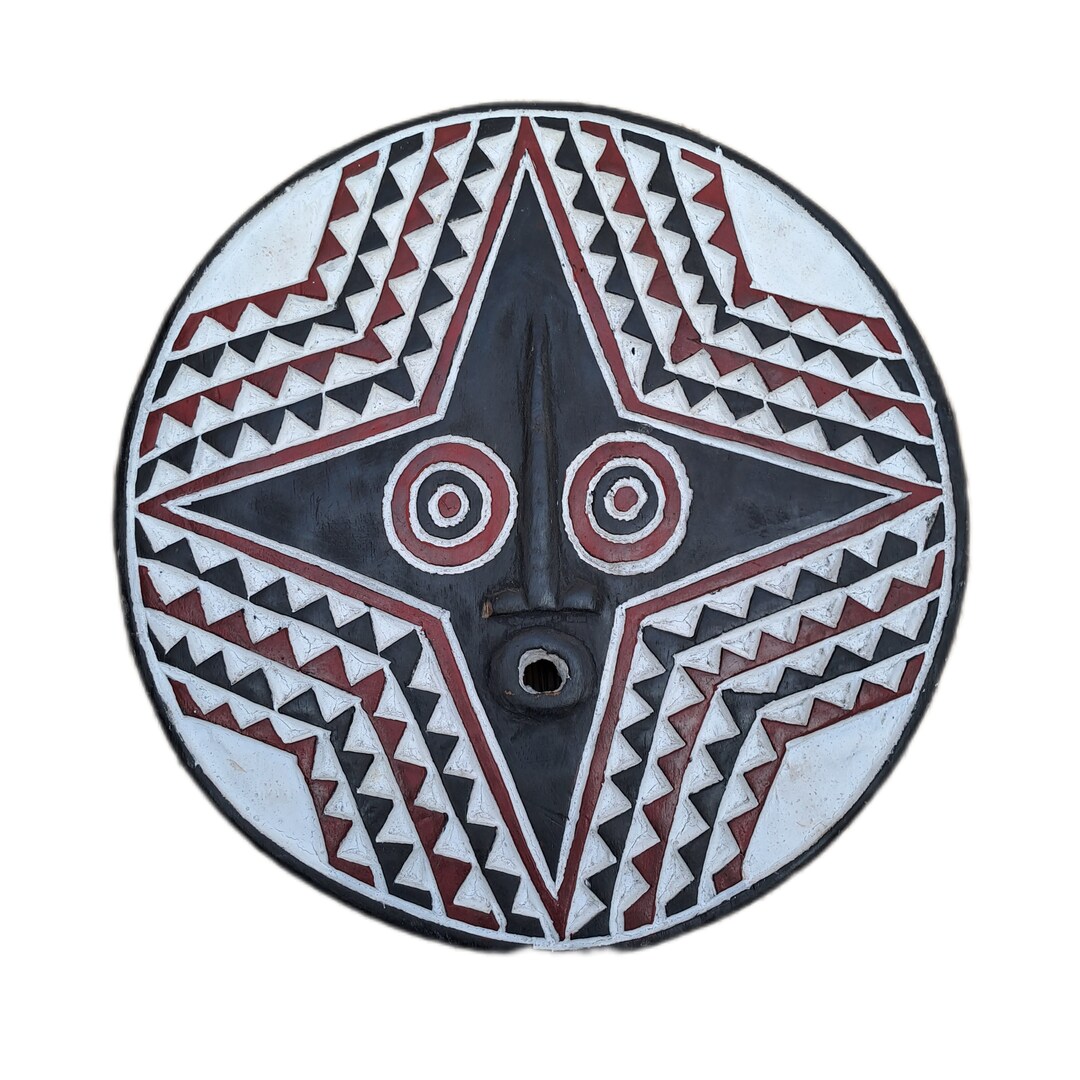 African Mask 16x17/african Mask for Wall Decor/burkina Faso Wooded Mask ...
