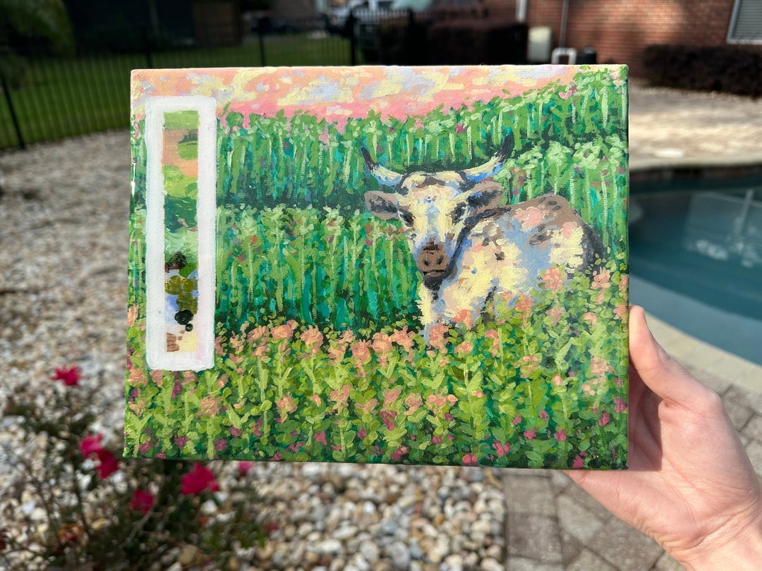 Cute Cow Painting - Etsy