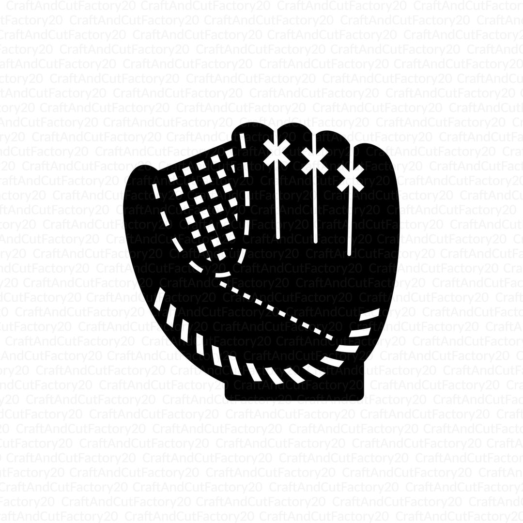Baseball Glove SVG. Sports Inventory Cutting File. Baseball Game Cut ...
