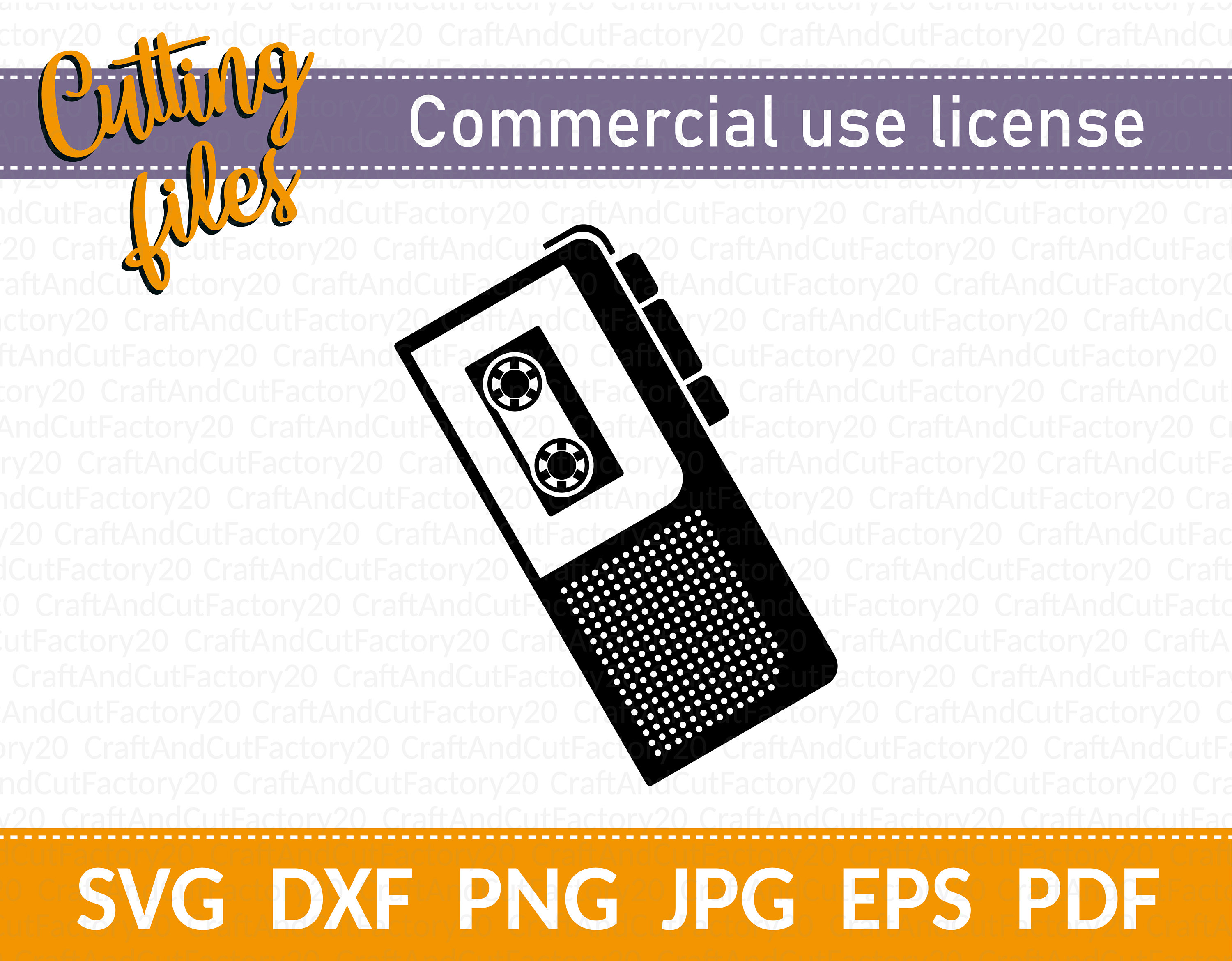 Retro Tape Voice Recorder SVG. Classic Recorder Cutting File. Vintage ...