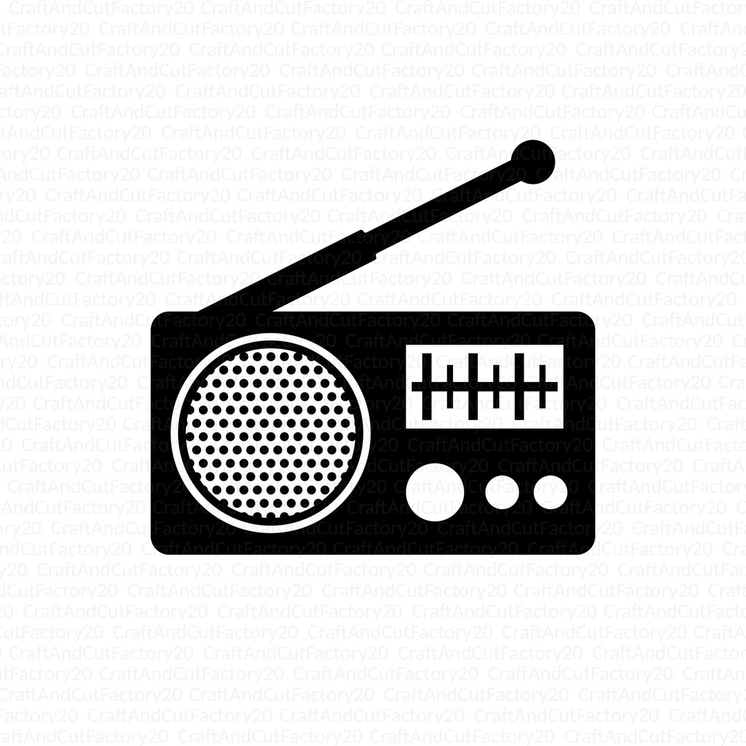 Classic Radio SVG. Old Recoder Music File. Vintage Sound Player Cut ...