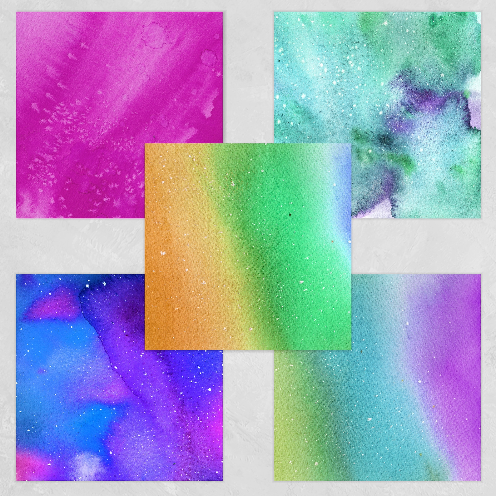 Watercolor Digital Paper 75 Watercolor Textures Watercolor | Etsy