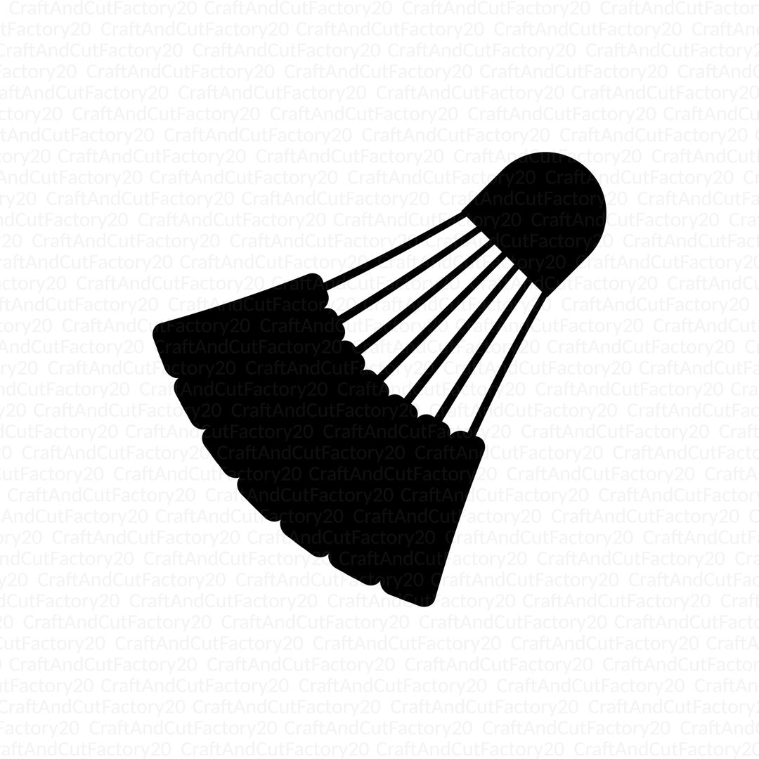 Badminton Shuttlecock SVG. Sports Inventory Cutting File. Badminton ...
