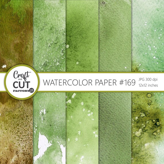 Set of 5. Watercolor Digital Paper 169. Nature Inspired - Etsy