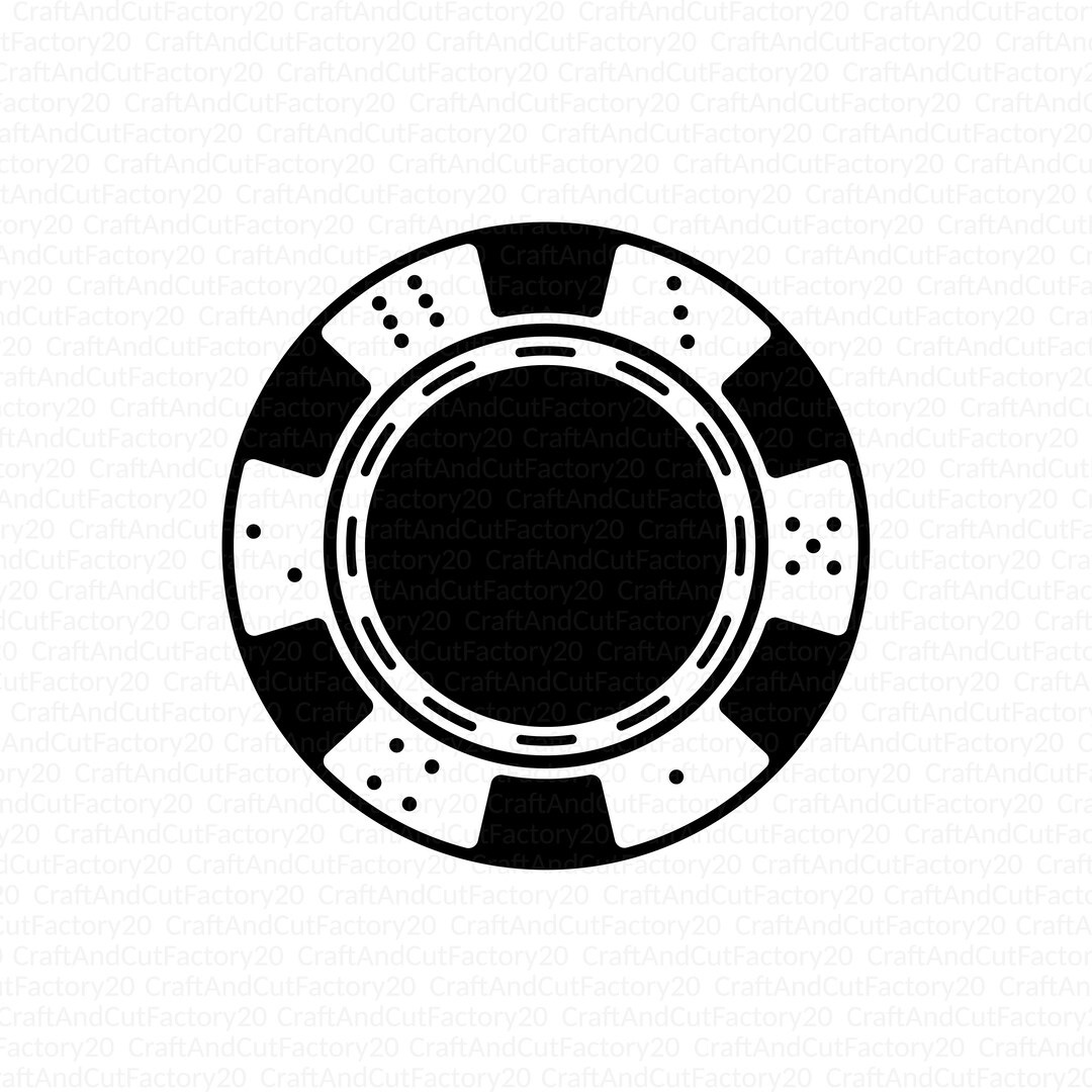 Casino Chip SVG. Casino Cutting File. Las Vegas Gambling Cut File ...
