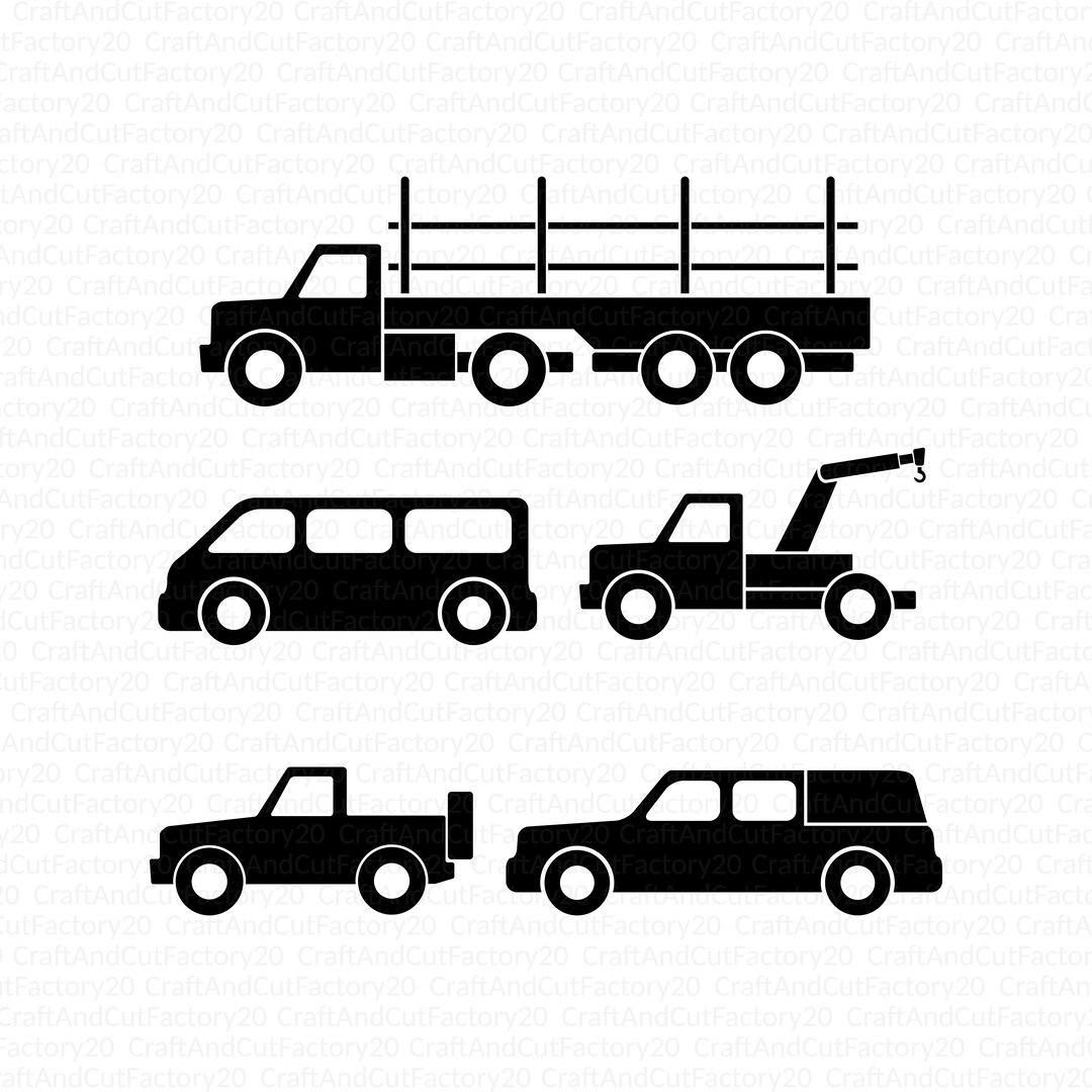Business Cars Set Svg Cut File for Silhouette Cricut Clipart Clip Art ...