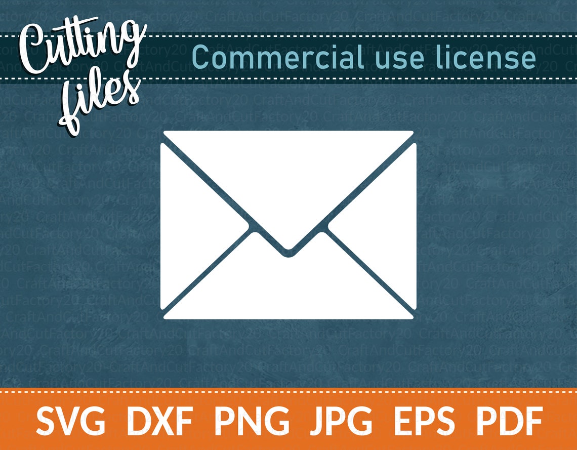 Mail Envelope Postal Letter Icon SVG Instant Download / Vinyl & Craft ...