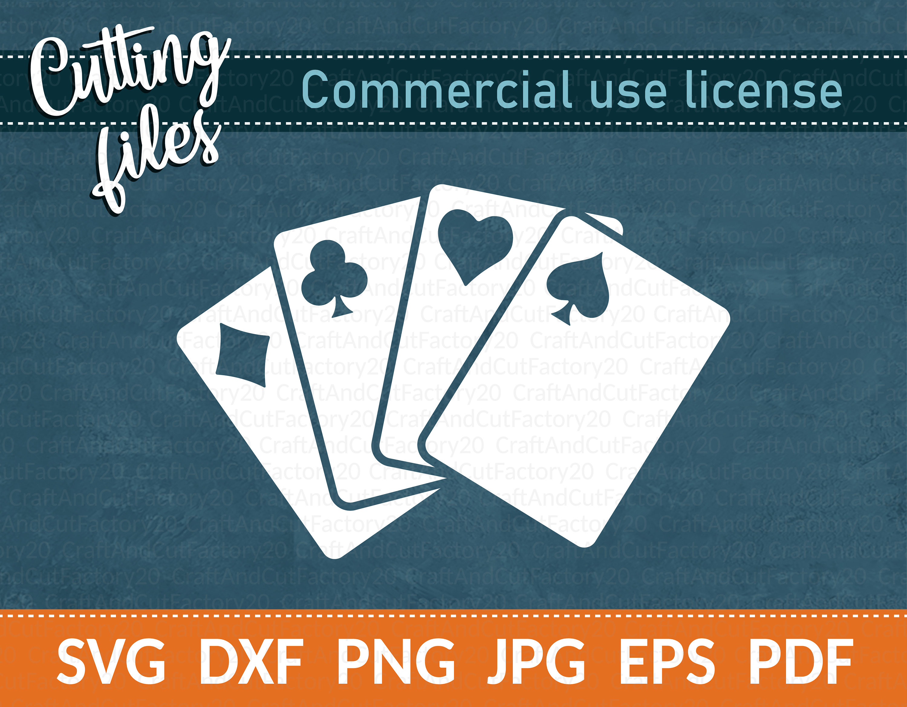 Poker Cards SVG. Casino Cutting File. Gambling Cut File. Instant ...
