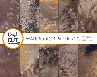 Watercolor Digital Paper #04, Watercolor Textures, Watercolor ...