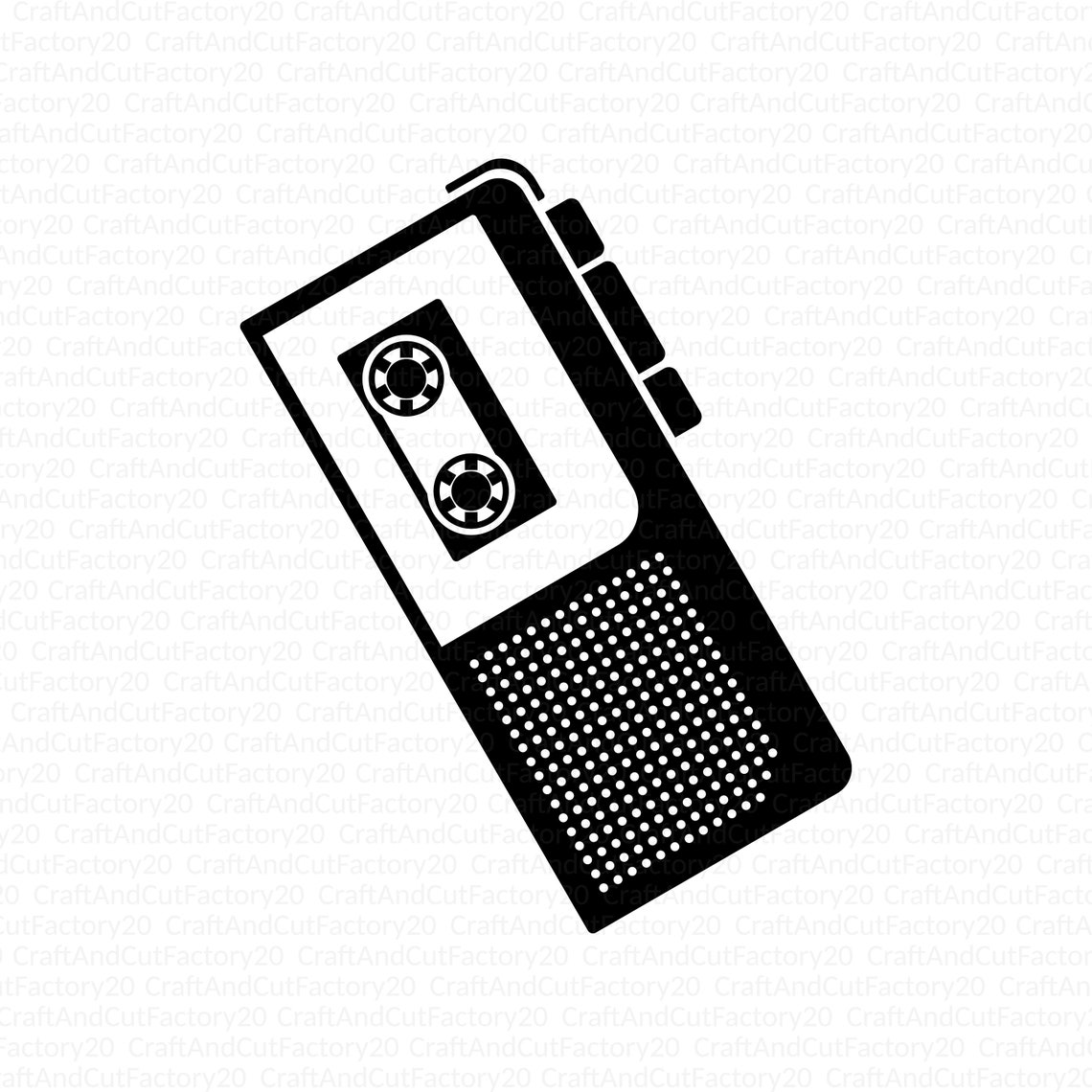Retro Tape Voice Recorder SVG. Classic Recorder Cutting File. Vintage ...