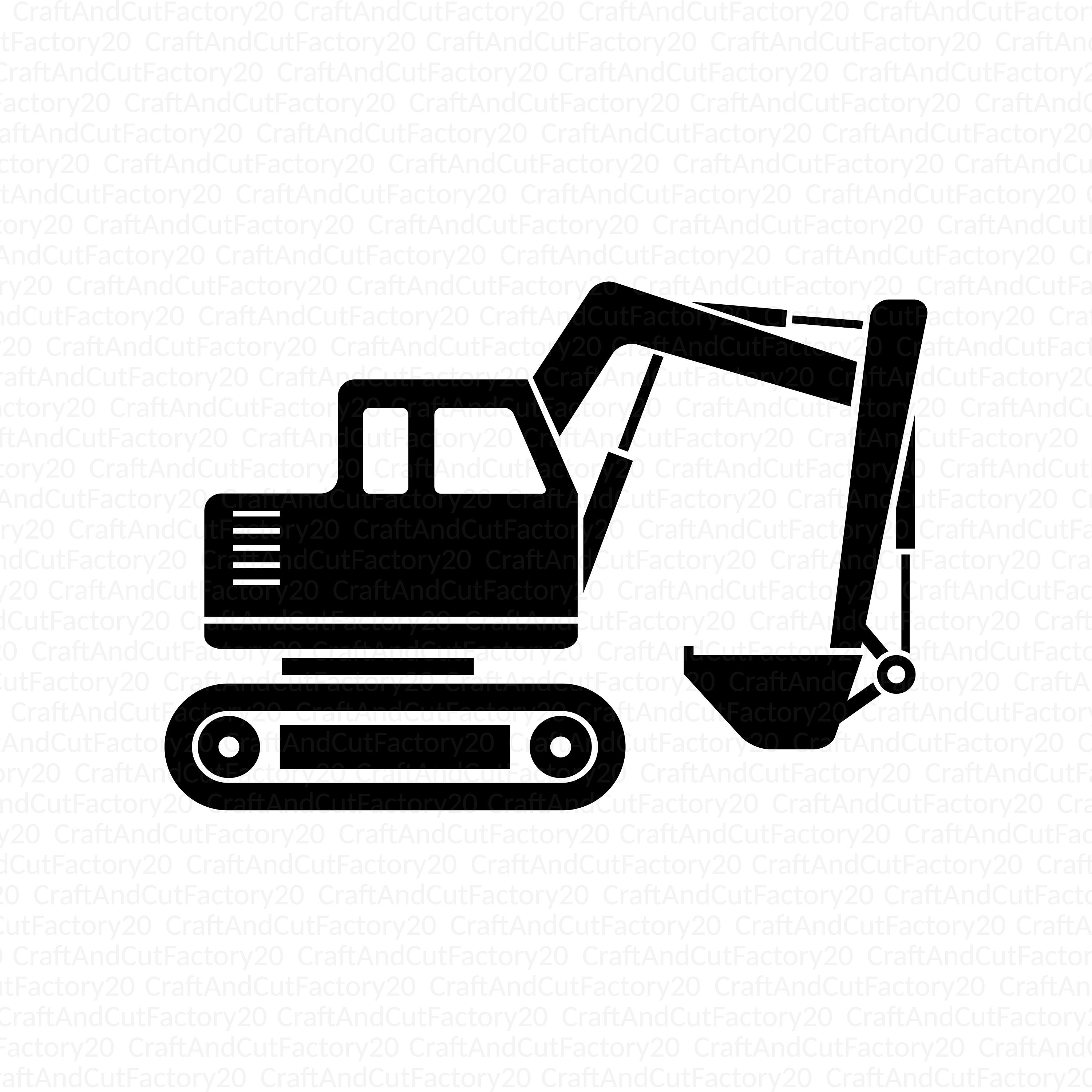 Heavy Machine SVG. Excavator Cutting File. Bulldozer Cut File. Instant ...