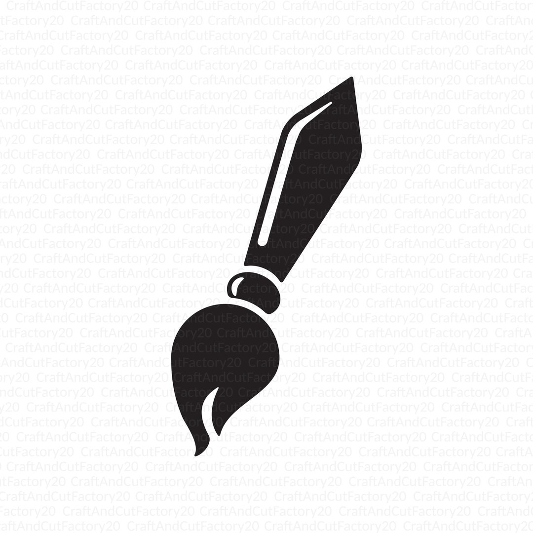 Paint Brush Logo Svg SVG. Artist Cutting File. Craft Cut File. Digital ...