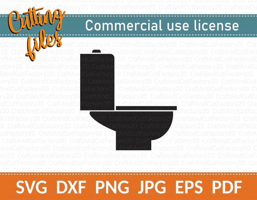 Toilet SVG, Toilet Bowl, Toilet Clipart, Toilet Dxf, Toilet Pngfiles ...