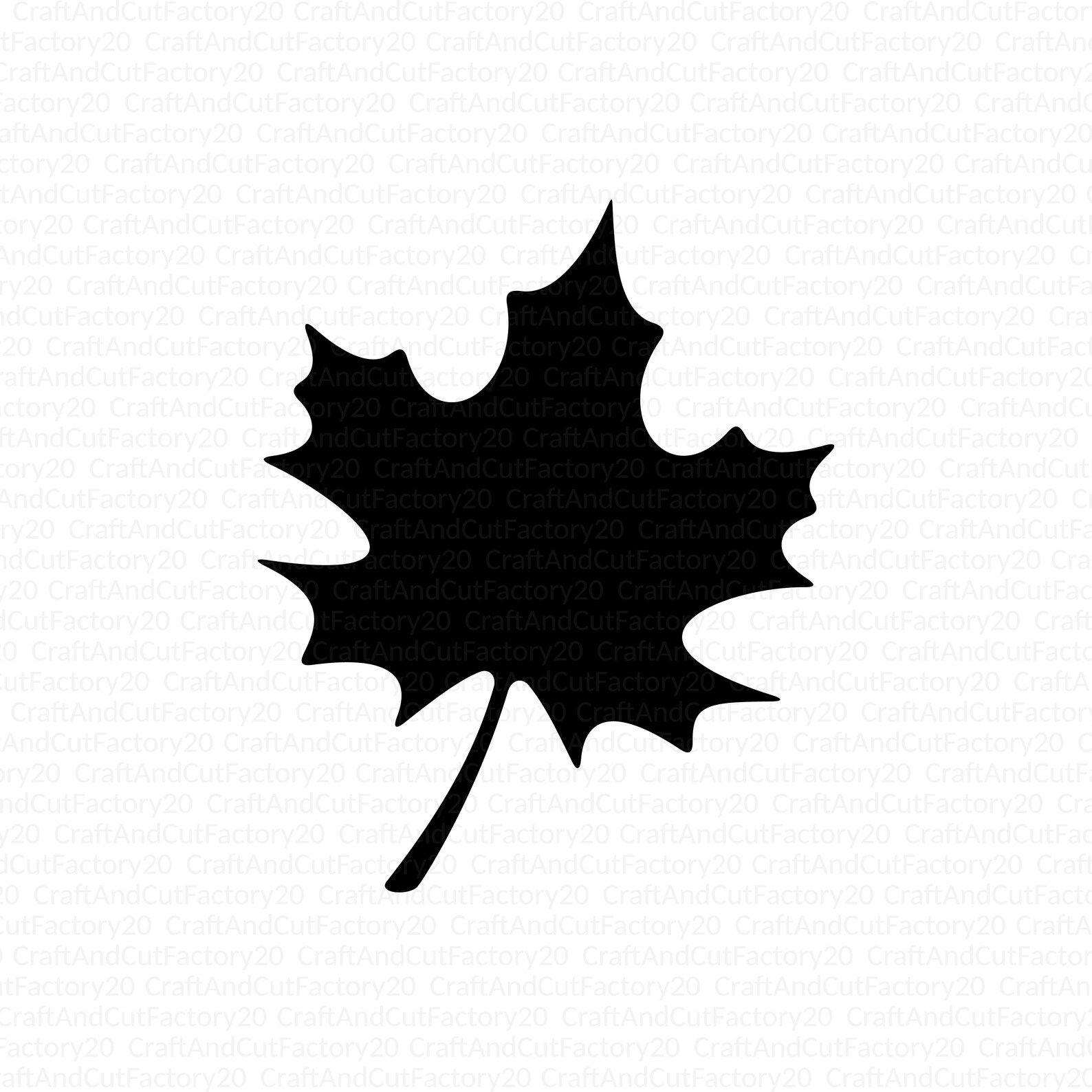 Maple Leaf SVG. Rain Plant Cutting File. Botany Cut File. - Etsy