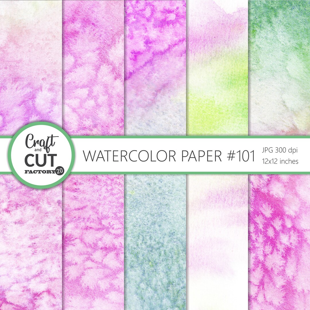 Watercolor Digital Paper 101, Watercolor Textures, Watercolor ...